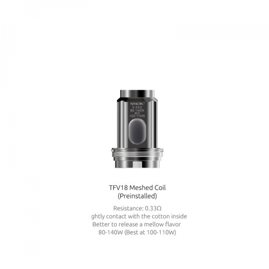 SMOK TFV18 Meshed 0.33ohm Coil | DISCOUNT VAPOR & DAIRY