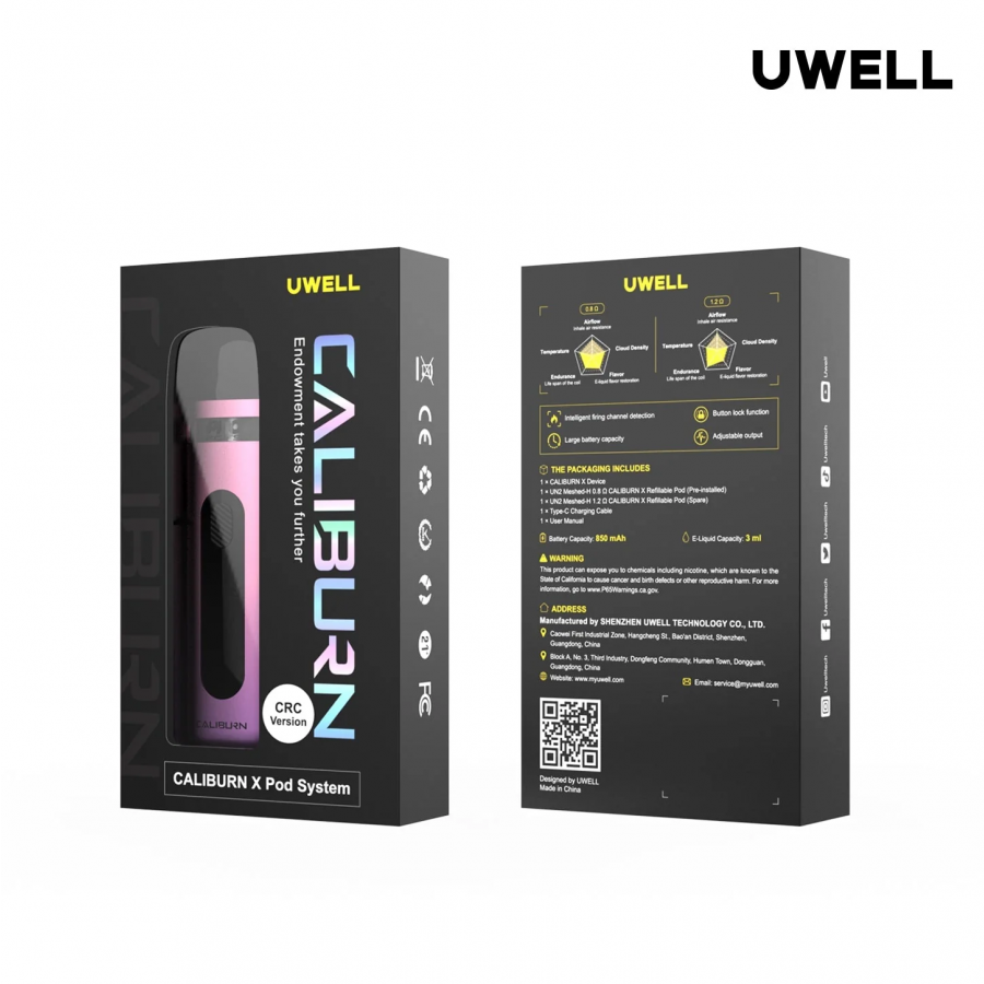UWELL Caliburn X Refillable Pod Kit | DISCOUNT VAPOR & DAIRY