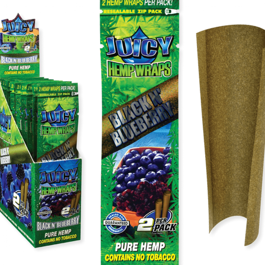 JUICY Hemp Wraps Black N Blueberry | DISCOUNT VAPOR & DAIRY