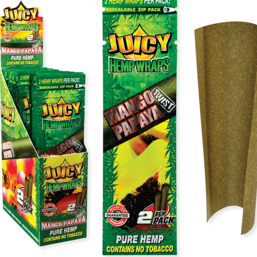 JUICY Hemp Wraps Mango Papaya | DISCOUNT VAPOR & DAIRY