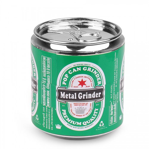 Multilayer Metal Beer Cans Grinder 55mm Pop Can | DISCOUNT VAPOR & DAIRY