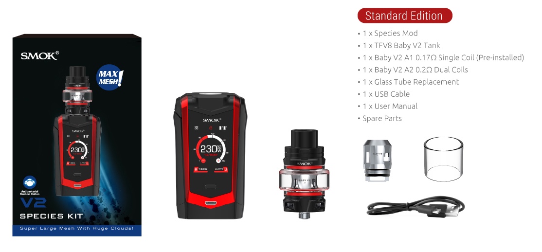 SMOK V2 Species KIT | DISCOUNT VAPOR & DAIRY